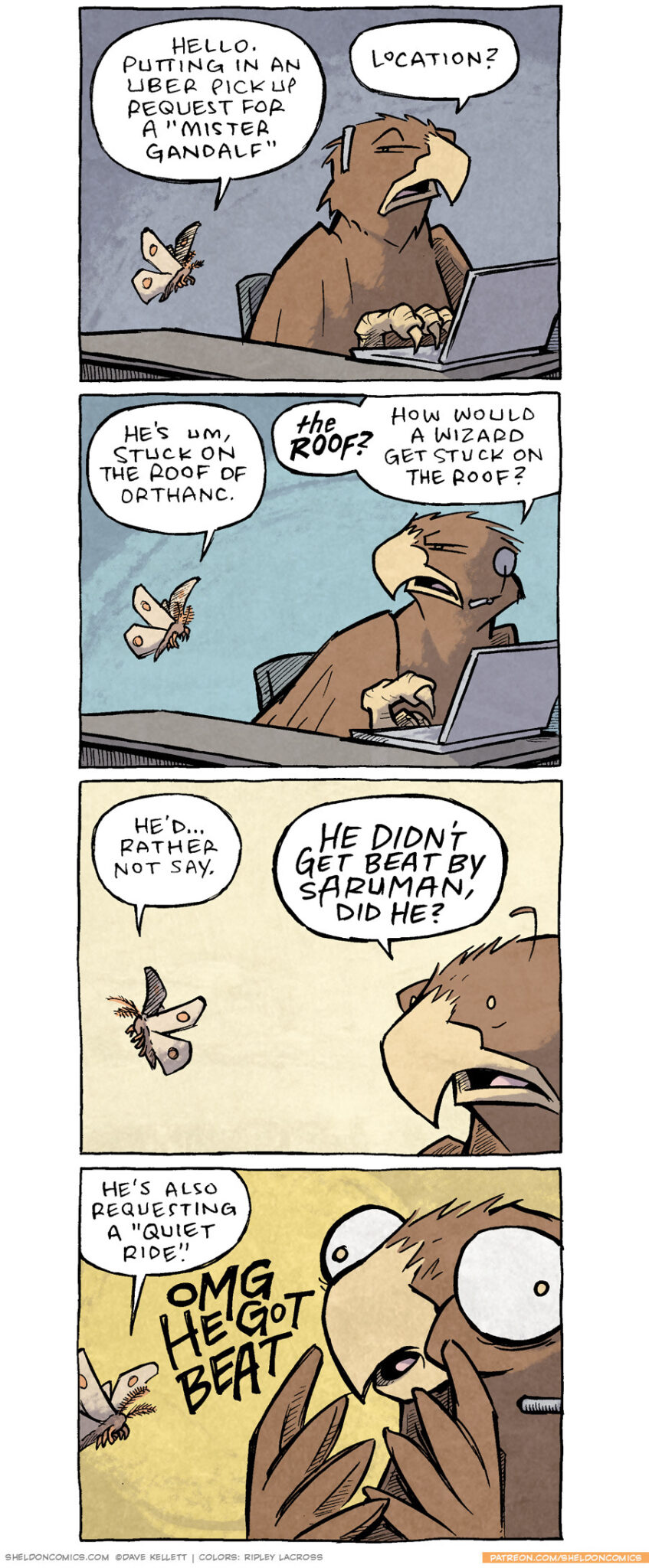 Uber Request - Sheldon® Comic Strip