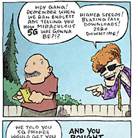 5G Phones - Sheldon® Comic Strip