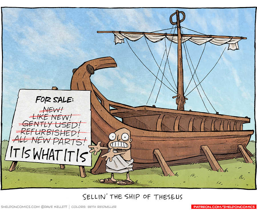 Ship of Theseus - Sheldon® Comic Strip