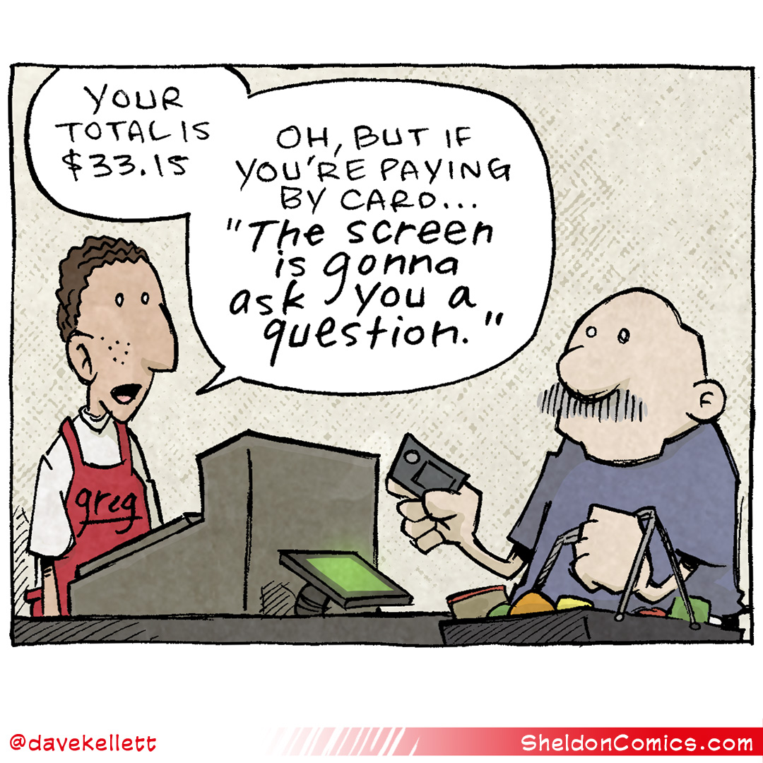 Tipping - Sheldon® Comic Strip