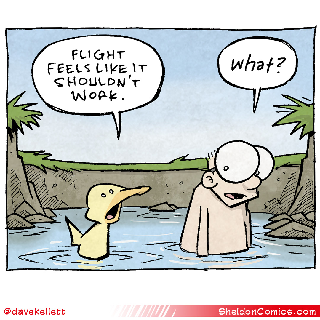 Flight Shouldn't Work - Sheldon® Comic Strip