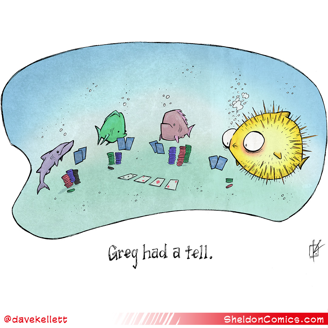 Poker Fish - Sheldon® Comic Strip