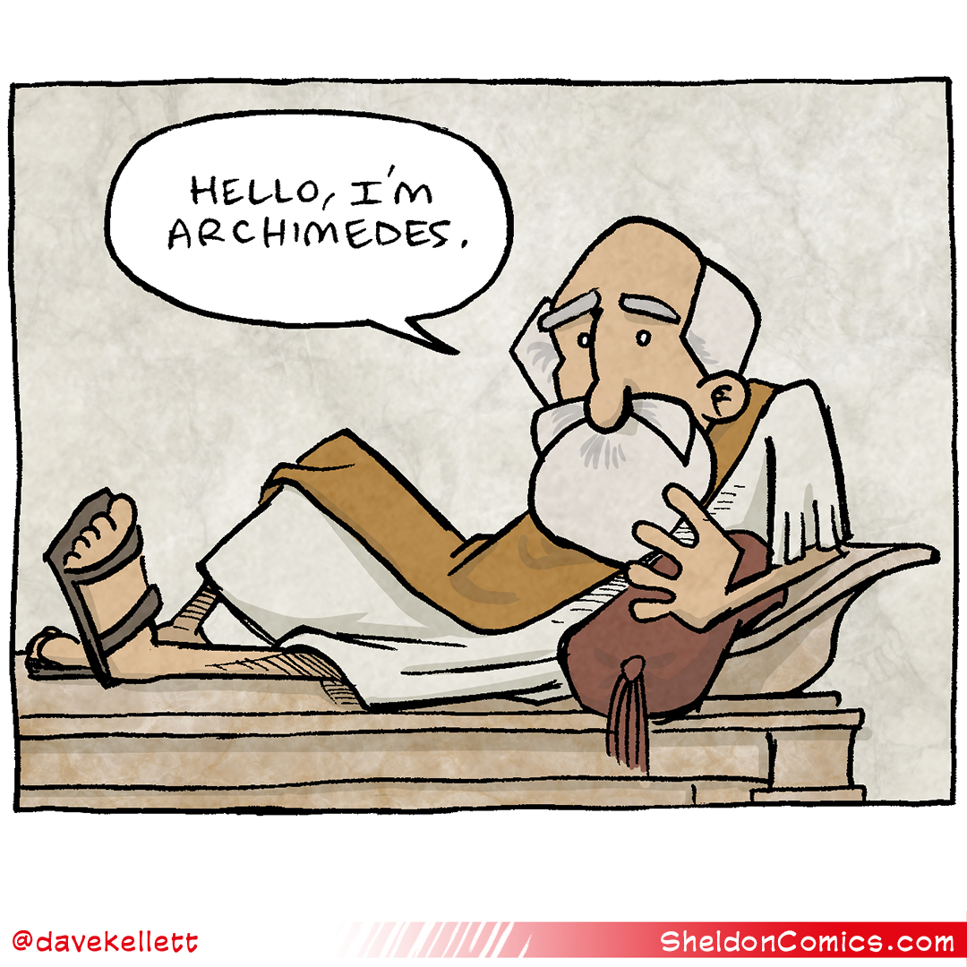 Archimedes - Sheldon® Comic Strip