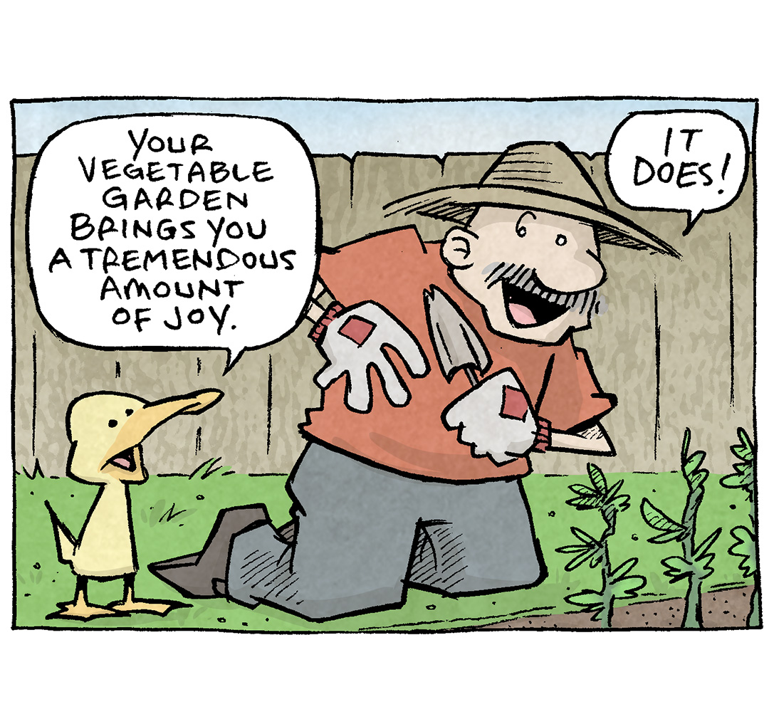 Gardening Joy - Sheldon® Comic Strip