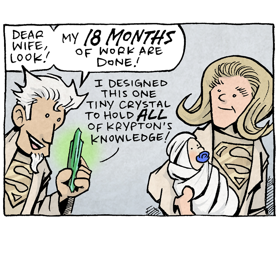 Superman's Parents - Sheldon® Comic Strip
