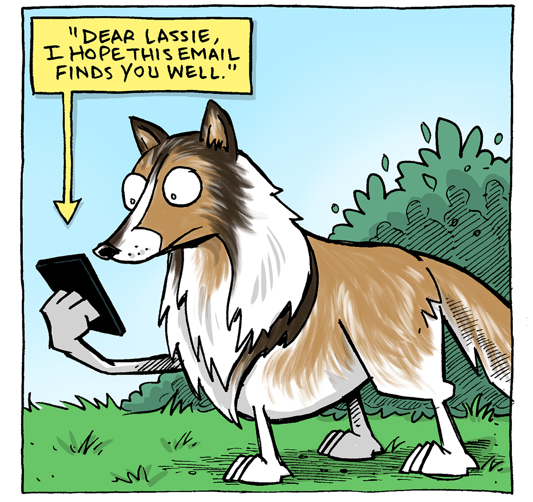 Lassie's Email - Sheldon® Comic Strip
