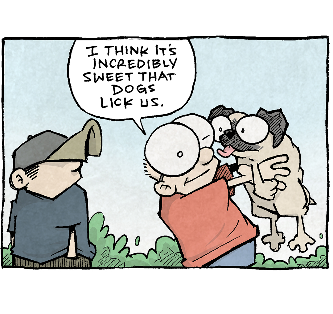 Dog Kisses - Sheldon® Comic Strip