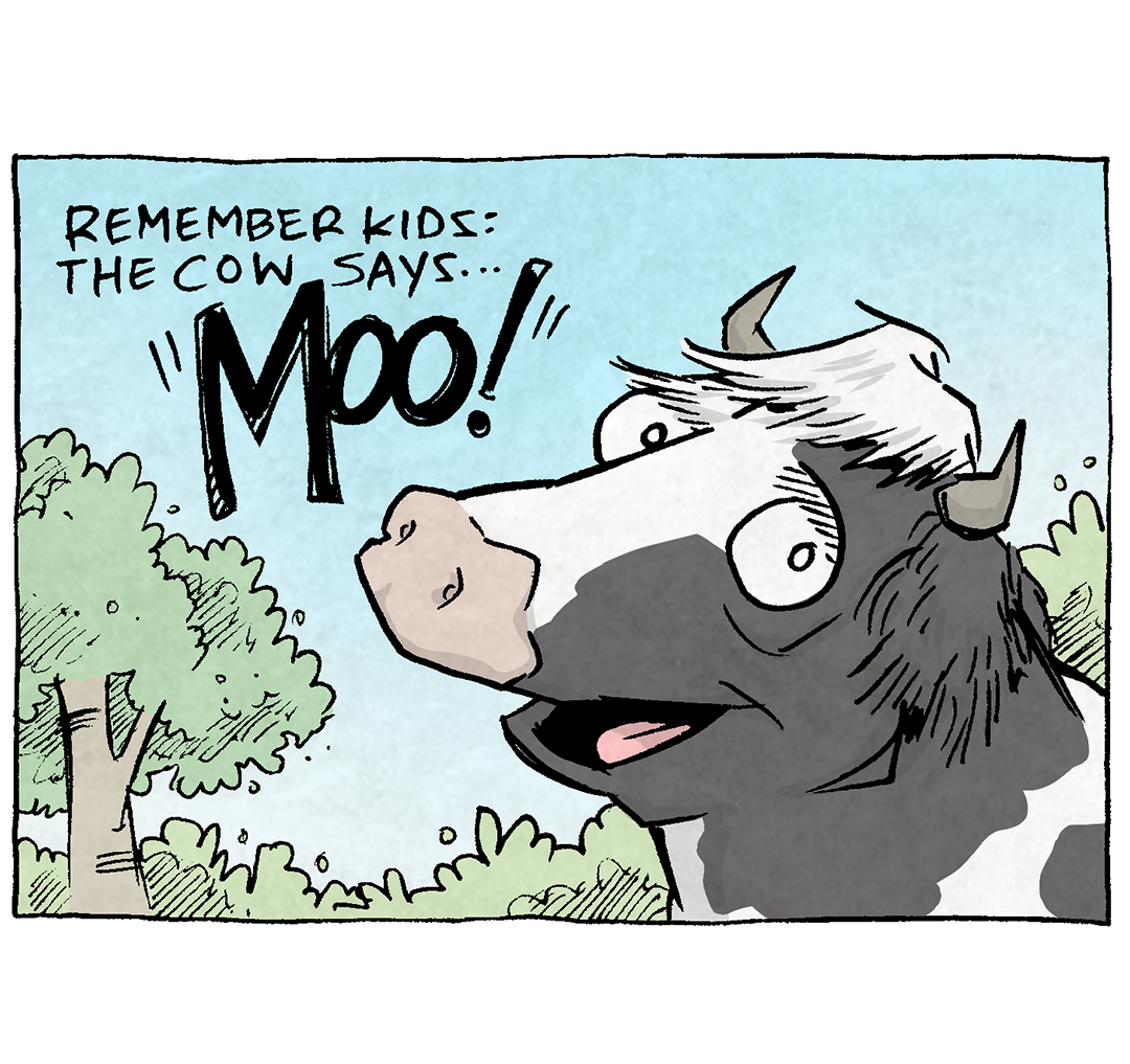The Cow Says - Sheldon® Comic Strip