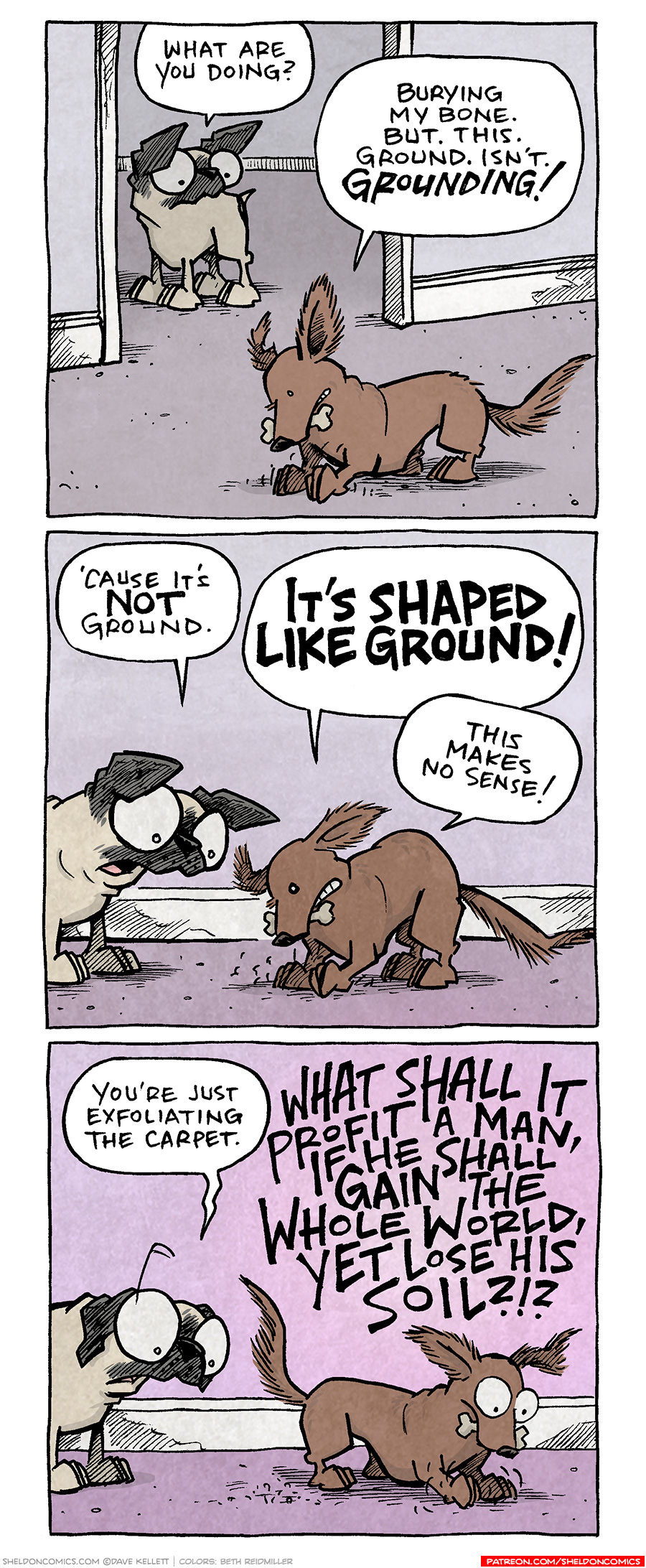 Against the Grain - Sheldon® Comic Strip