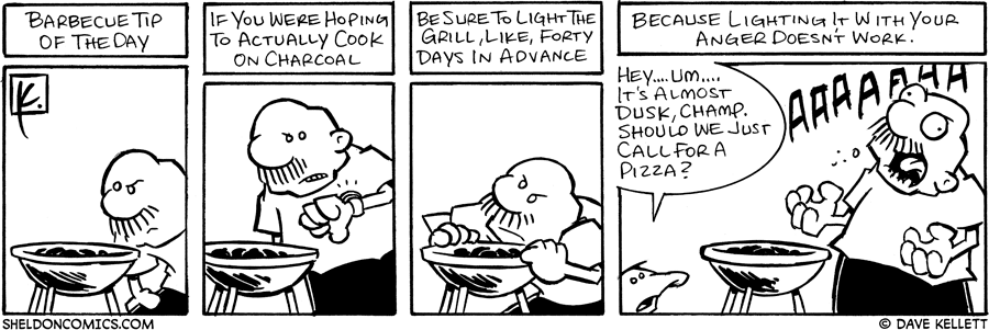 BBQ Tips.... - Sheldon® Comic Strip