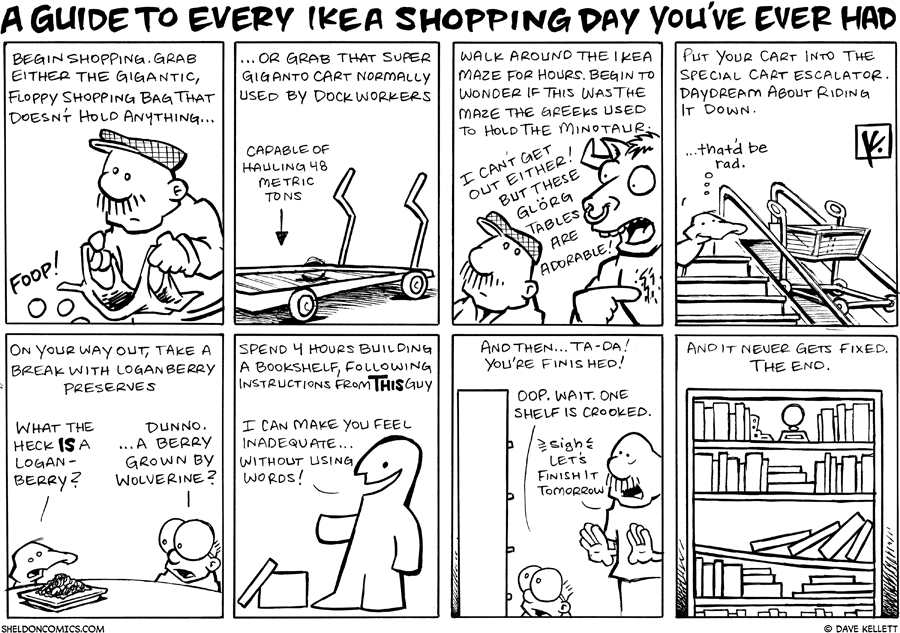 Do you need a guide to Ikea? - Sheldon® Comic Strip
