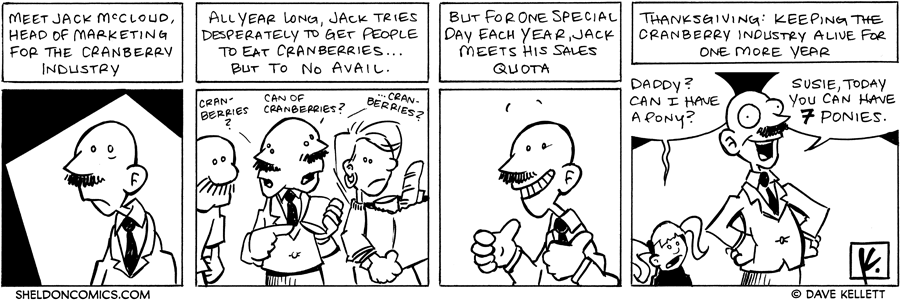 Who eats cranberries? - Sheldon® Comic Strip