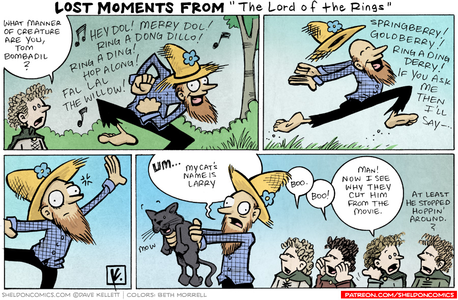 What else did we miss from "The Lord of the Rings?" - Sheldon® Comic Strip