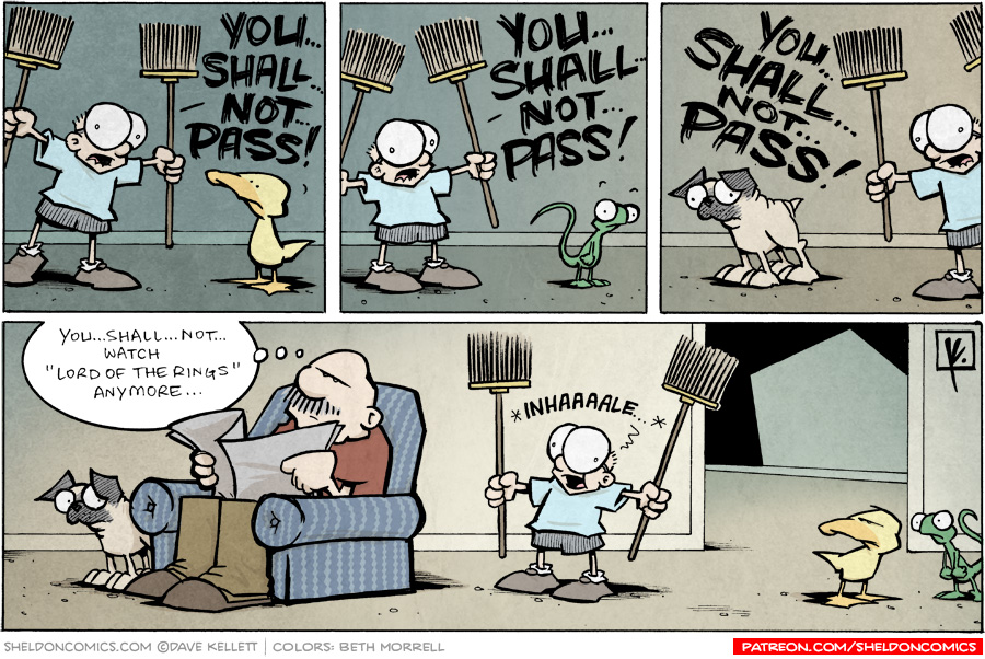 What is Sheldon doing? - Sheldon® Comic Strip