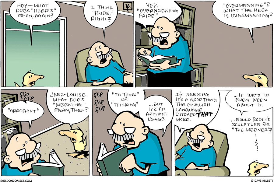 What does "Hubris" mean? - Sheldon® Comic Strip