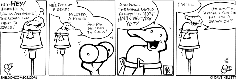 Flaco is great because... - Sheldon® Comic Strip