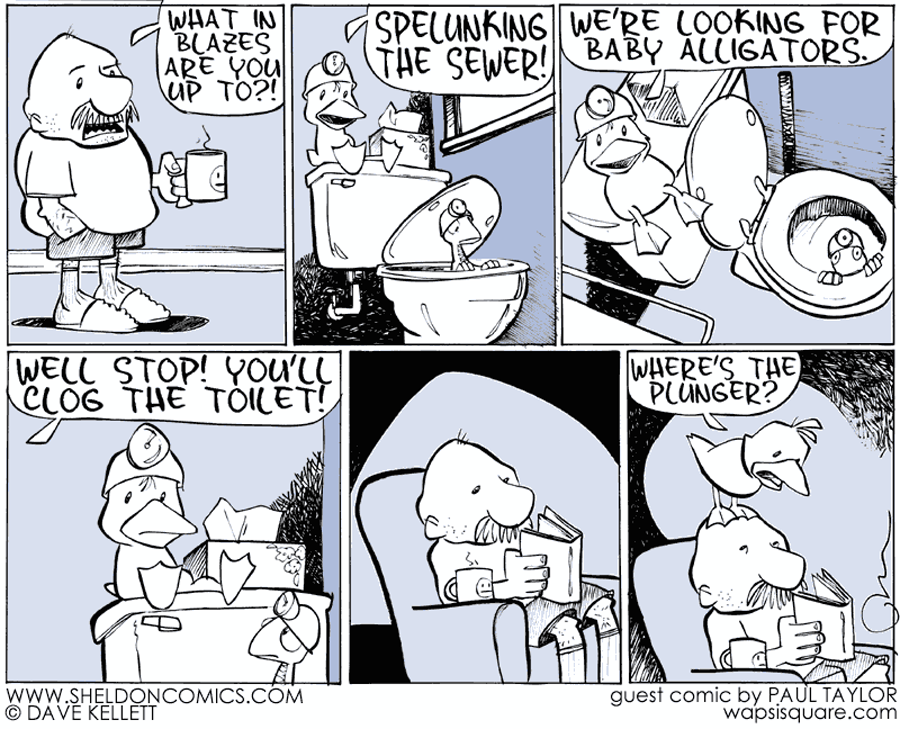 What would Paul Taylor of Wapsisquare write Sheldon? - Sheldon® Comic Strip