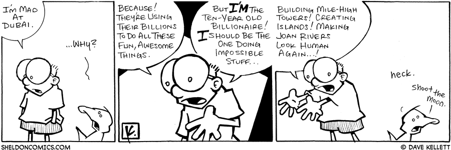 Why is Sheldon mad? - Sheldon® Comic Strip