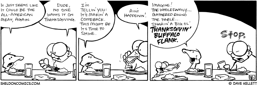 What is the All-American Meat? - Sheldon® Comic Strip