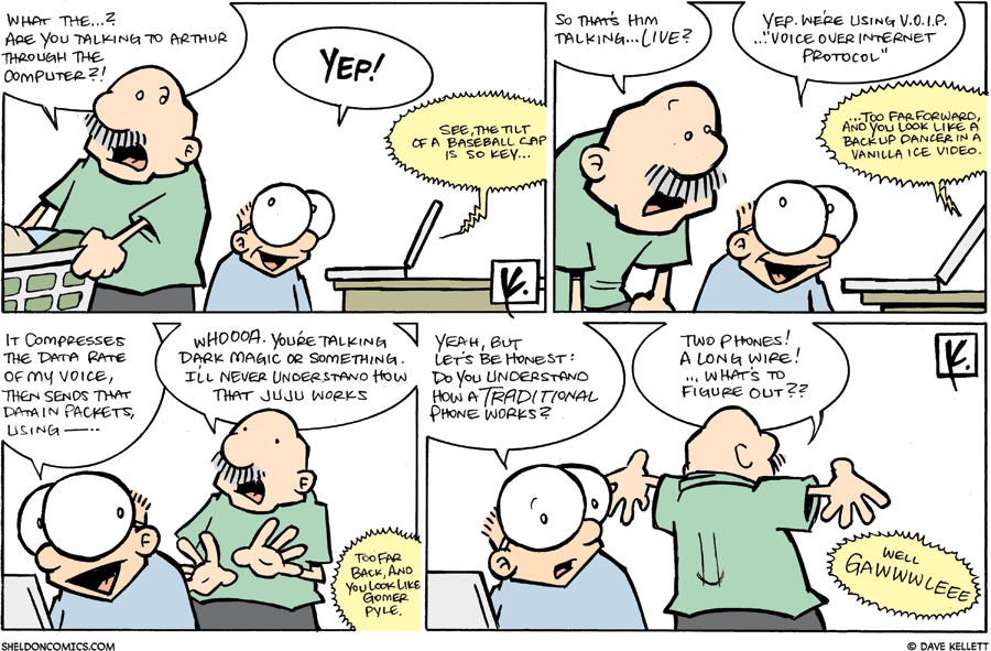 What are you doing Sheldon? - Sheldon® Comic Strip