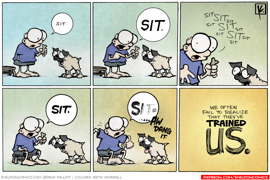 Sheldon trains Oso and... - Sheldon® Comic Strip