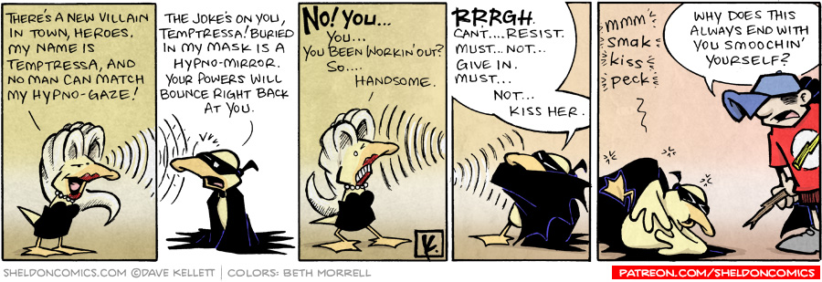 Who's the new villain in town? - Sheldon® Comic Strip