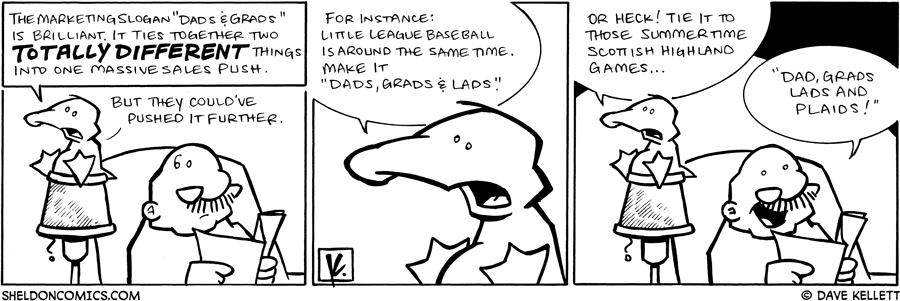What does Arthur think is brilliant? - Sheldon® Comic Strip
