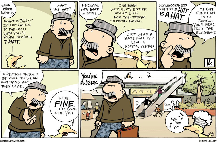 What is that hat? - Sheldon® Comic Strip