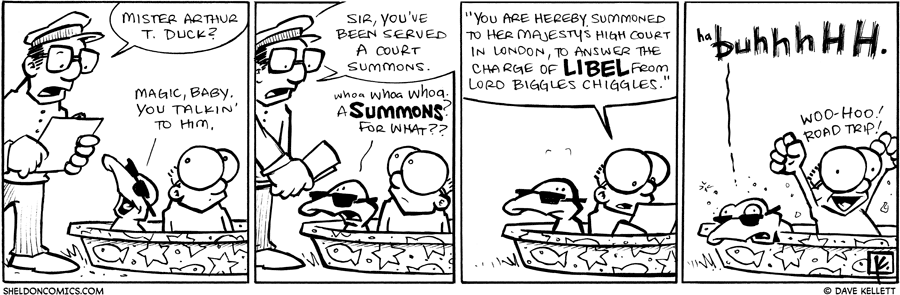 Mister Arthur T. Duck? - Sheldon® Comic Strip