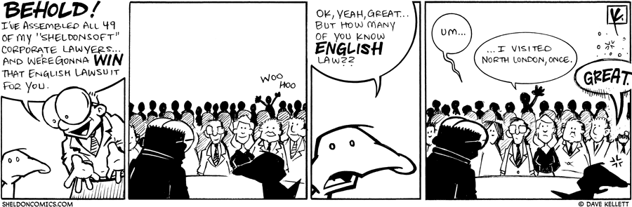 What has Sheldon done for Arthur? - Sheldon® Comic Strip