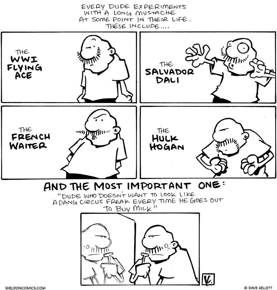 Every dude experiments with... - Sheldon® Comic Strip