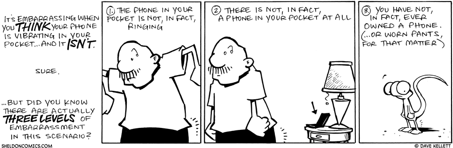 What's embarrassing? - Sheldon® Comic Strip