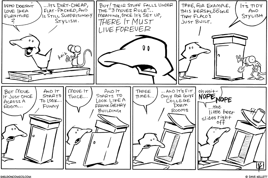 Who doesn't love Ikea furniture? - Sheldon® Comic Strip