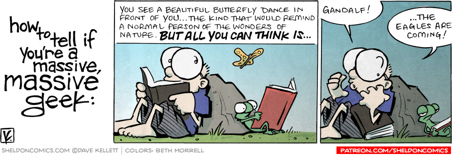 How do you tell if you're a massive, massive geek? - Sheldon® Comic Strip