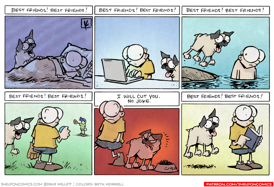 Best friends are... - Sheldon® Comic Strip