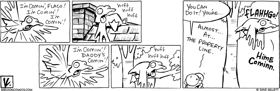 Arthur flies off and... - Sheldon® Comic Strip