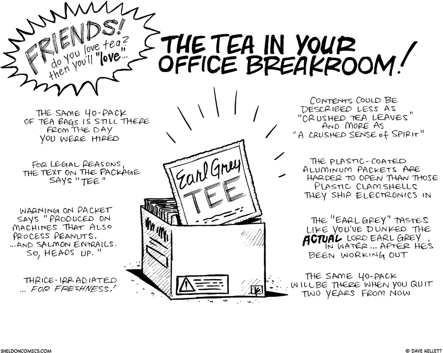 Do you love tea? - Sheldon® Comic Strip