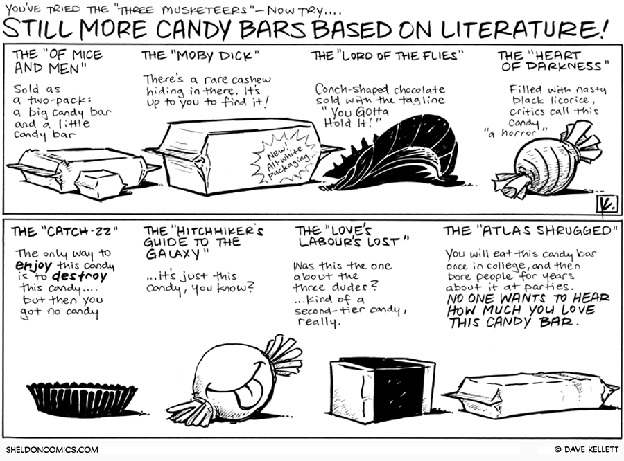 More candy bars? - Sheldon® Comic Strip