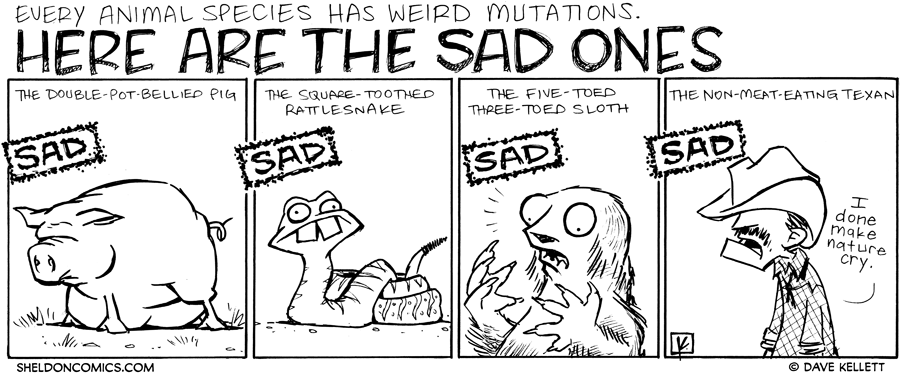 What are some sad mutations? - Sheldon® Comic Strip