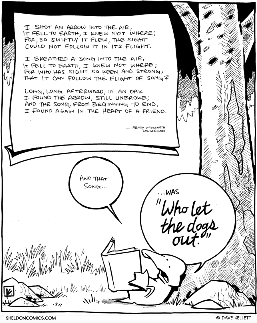 What is Arthur reading? - Sheldon® Comic Strip