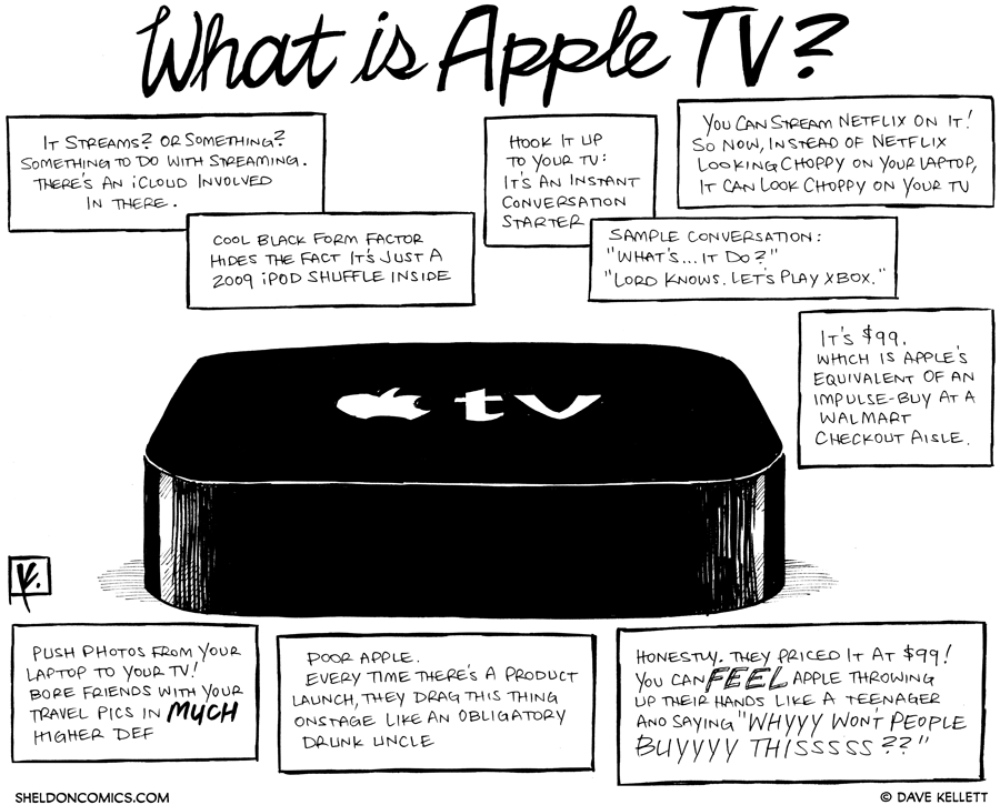 What is Apple TV? - Sheldon® Comic Strip