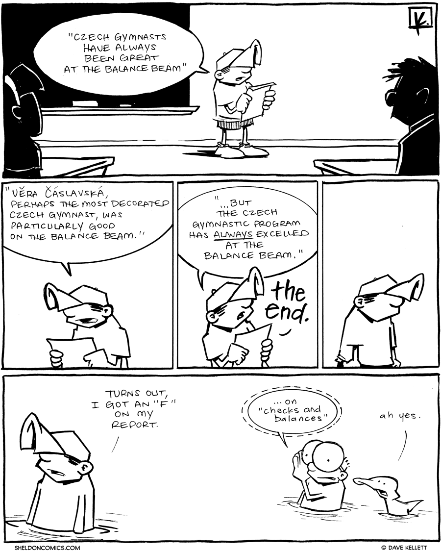 Czech gymnasts have always been... - Sheldon® Comic Strip
