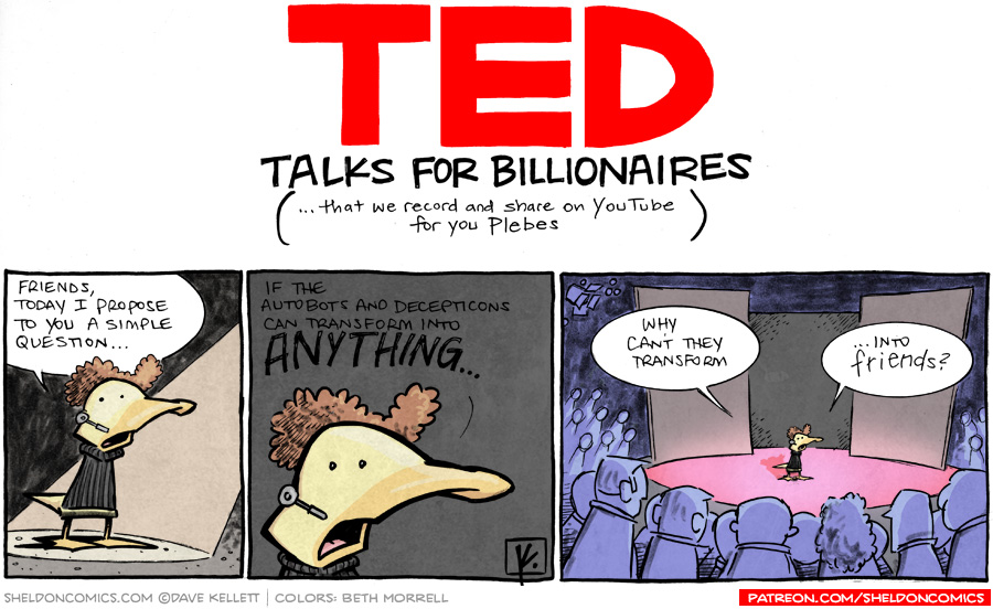 TED talks are for... - Sheldon® Comic Strip