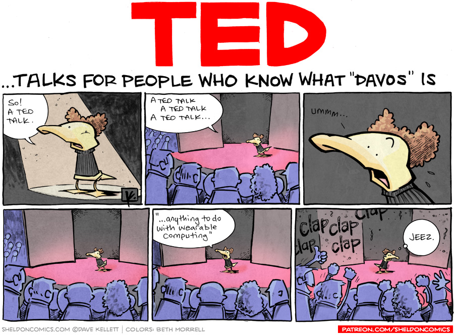 TED talks for people who... - Sheldon® Comic Strip