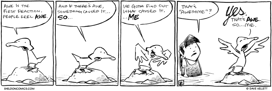 Awe is... - Sheldon® Comic Strip