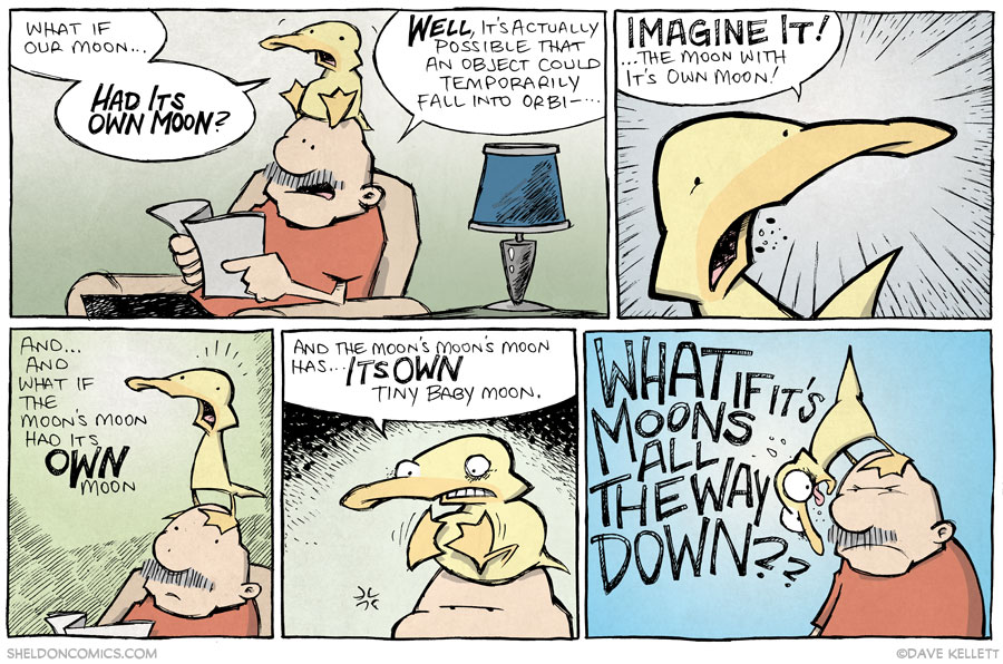 The MOOOOON - Sheldon® Comic Strip