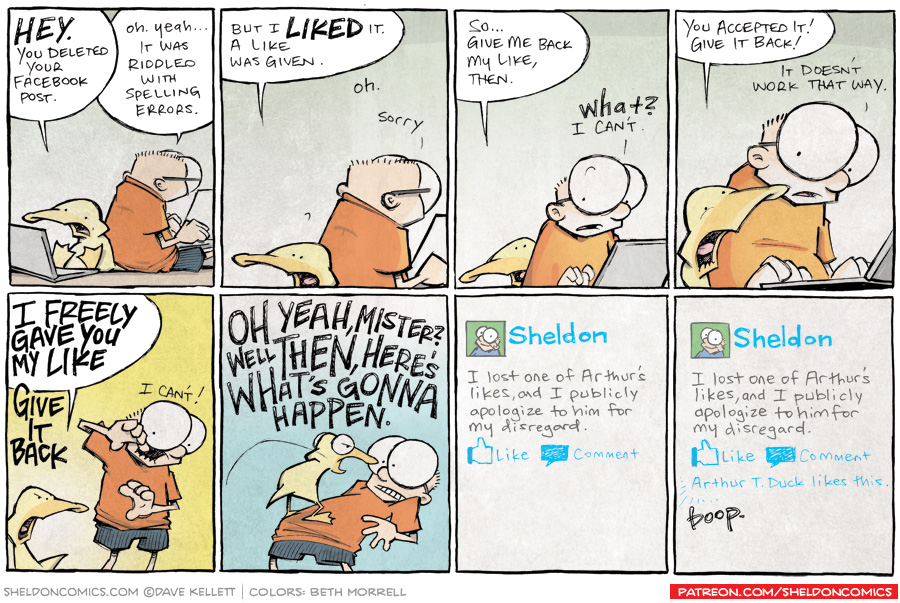 Them Likes - Sheldon® Comic Strip