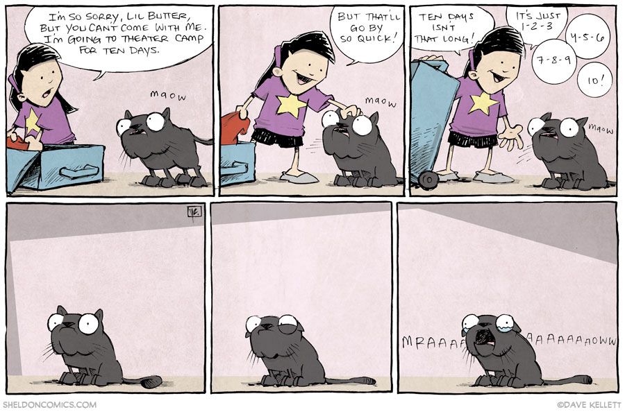The Cat Came Back, part 1 - Sheldon® Comic Strip