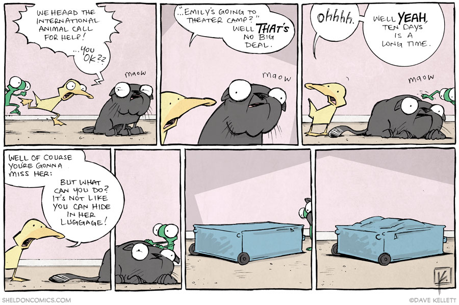 The Cat Came Back, part 2 - Sheldon® Comic Strip