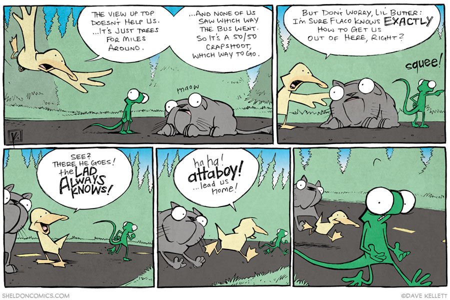 The Cat Came Back, part 4 - Sheldon® Comic Strip